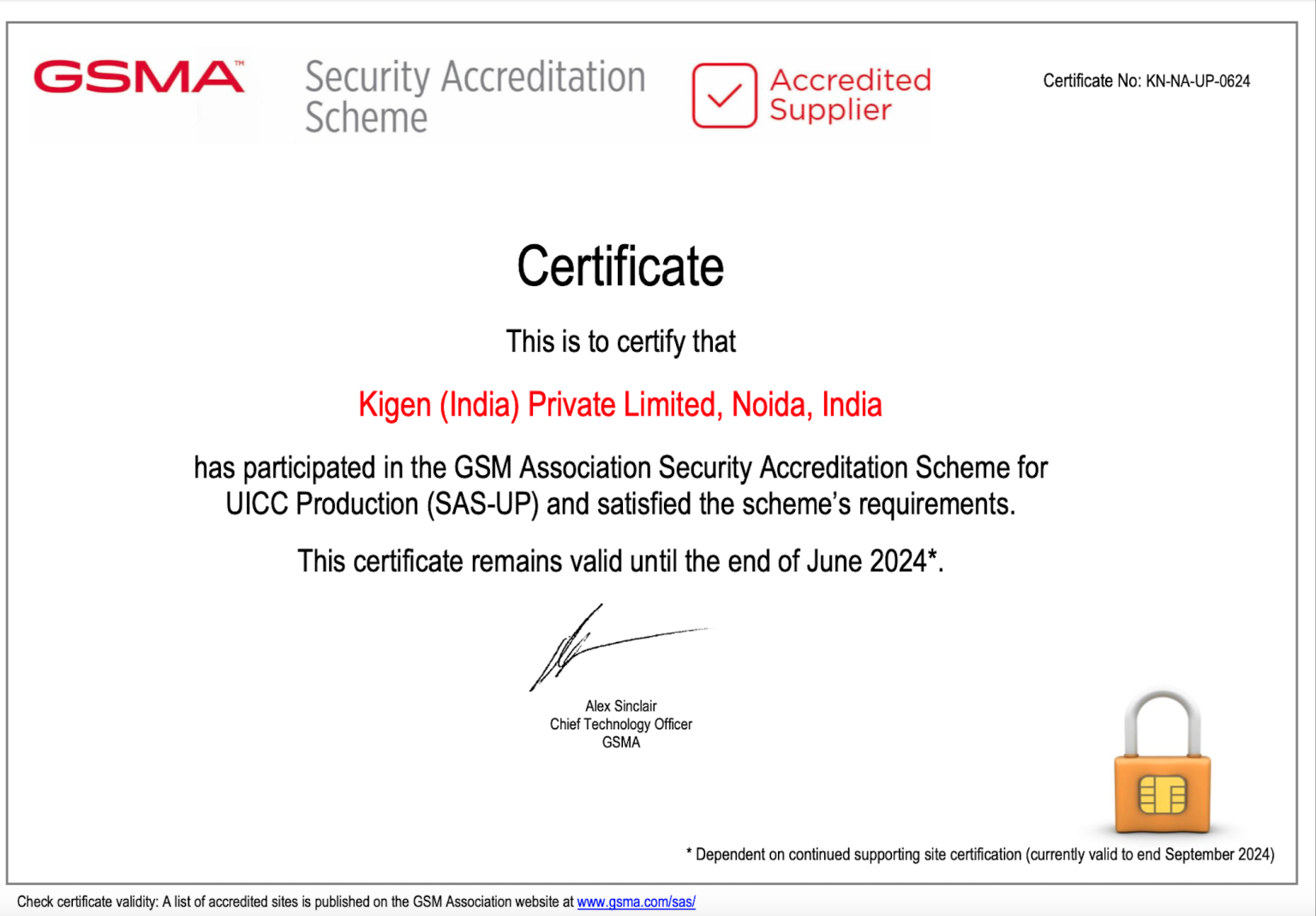 Kigen - GSMA SAS-UP accredited data centre for India's eSIM growth