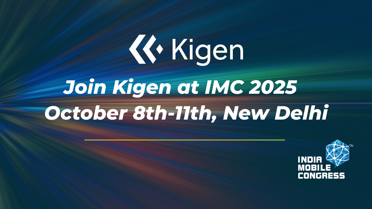 - Kigen is at IMC this October